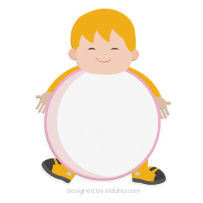 Free education clip arts Boy with blank circle – KIDAHA