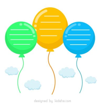 Colorful Balloon Clipart – KIDAHA