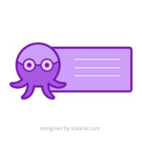 octopus name tag clipart – KIDAHA