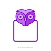 Owl blank label clip art – KIDAHA