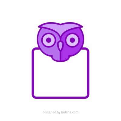 Owl blank label clip art – KIDAHA