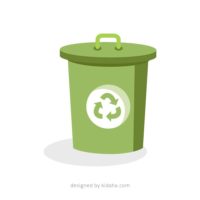 Free green recycle bin clip art – KIDAHA