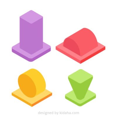Colorful solid geometric figure free clip art – KIDAHA
