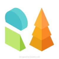 Colorful solid geometric figure free clip art – KIDAHA