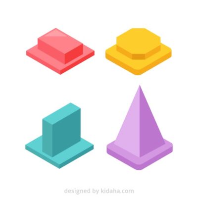 Colorful solid geometric figure free clip art – KIDAHA