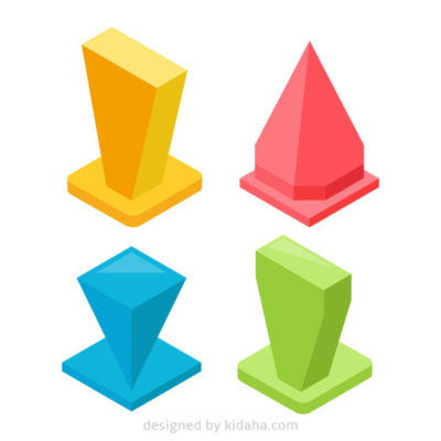 Colorful solid geometric figure free clip art – KIDAHA
