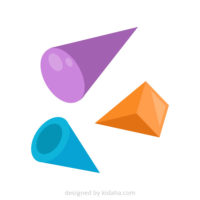 Colorful solid geometric figure free clip art – KIDAHA