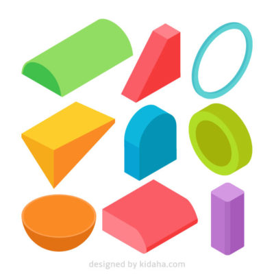 Colorful solid geometric figure free clip art – KIDAHA