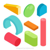 Colorful solid geometric figure free clip art – KIDAHA