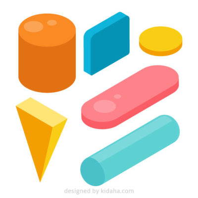 Colorful solid geometric figure free clip art – KIDAHA