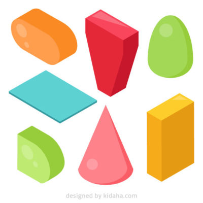 Colorful solid geometric figure free clip art – KIDAHA