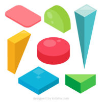 Colorful solid geometric figure free clip art – KIDAHA