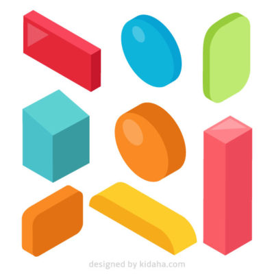 Colorful solid geometric figure free clip art – KIDAHA