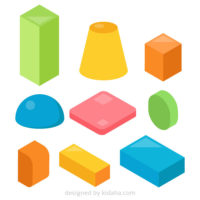 Colorful solid geometric figure free clip art – KIDAHA