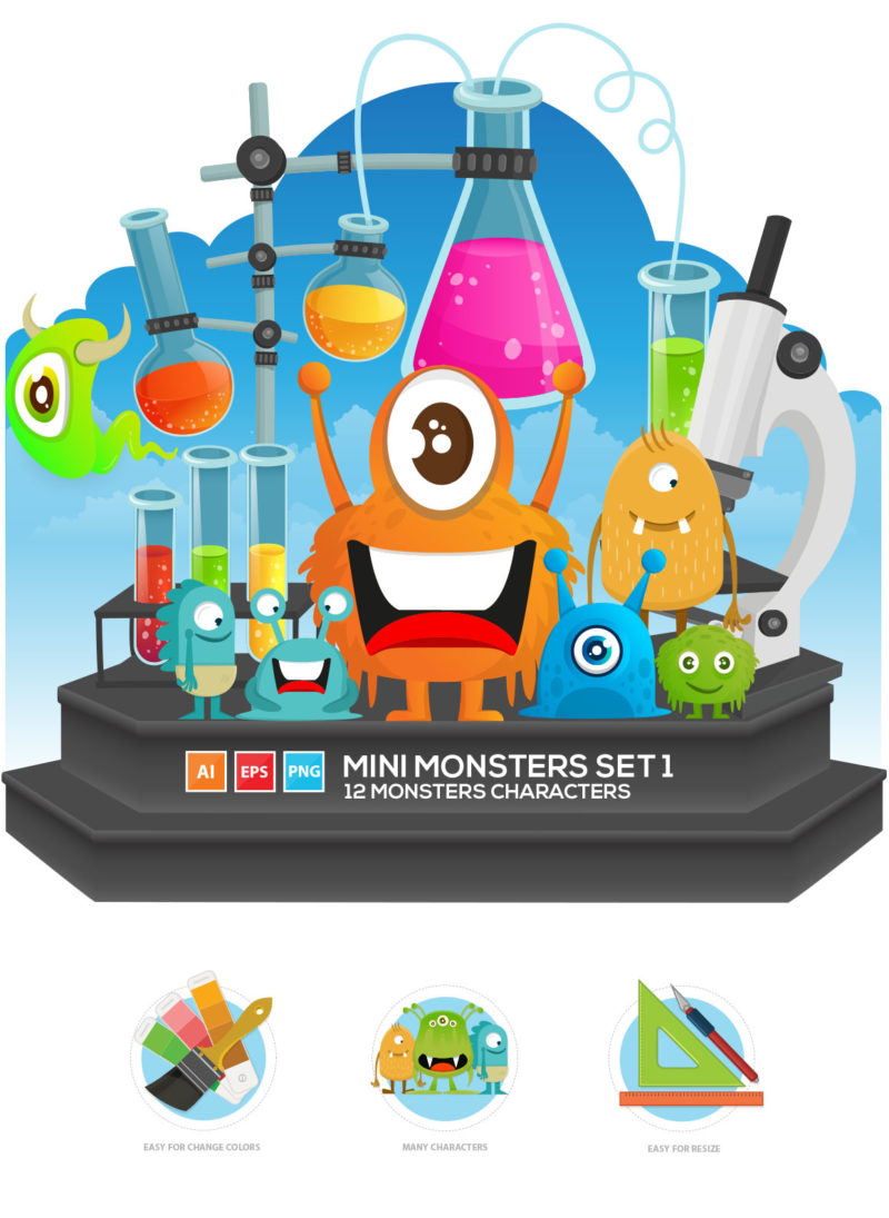 MINI MONSTERS SET1 – KIDAHA