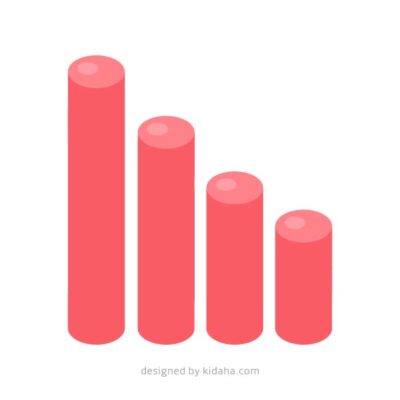Red bar chart free educational clip art – KIDAHA