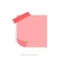 Pink memo note free educational clip art – KIDAHA